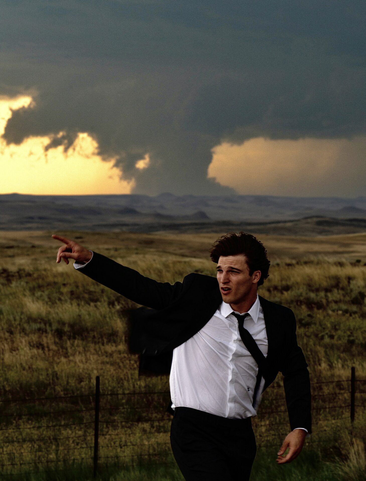 Driving through Tornado Alley with actor Kit Clarke and storm chaser ...